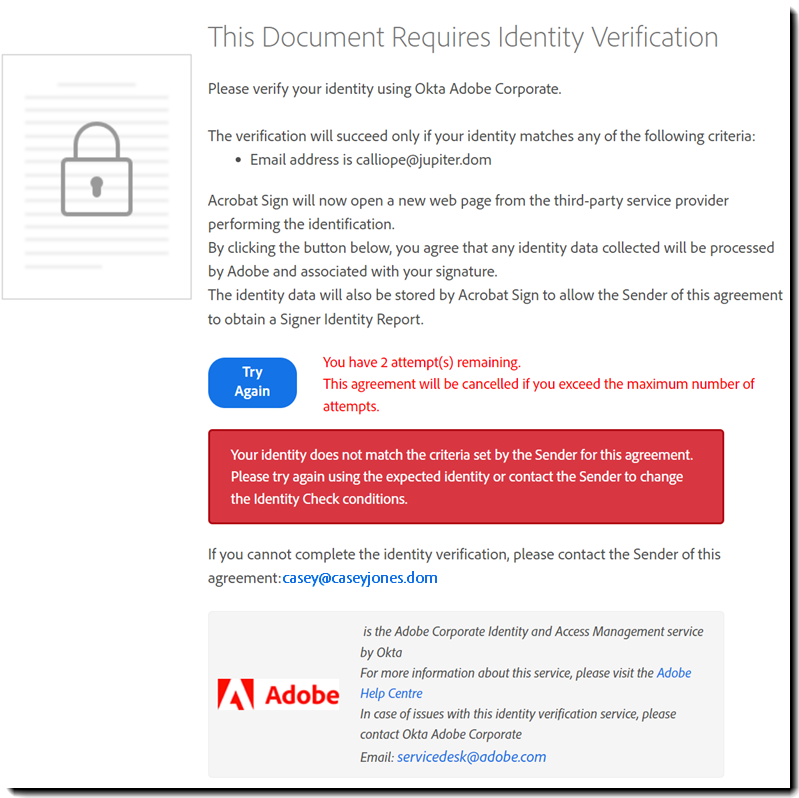 Configure an Identity Check Policy for digital identities